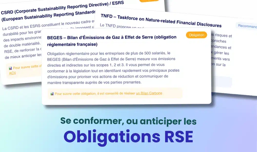 Carbo Tools - Connaître mes obligations RSE